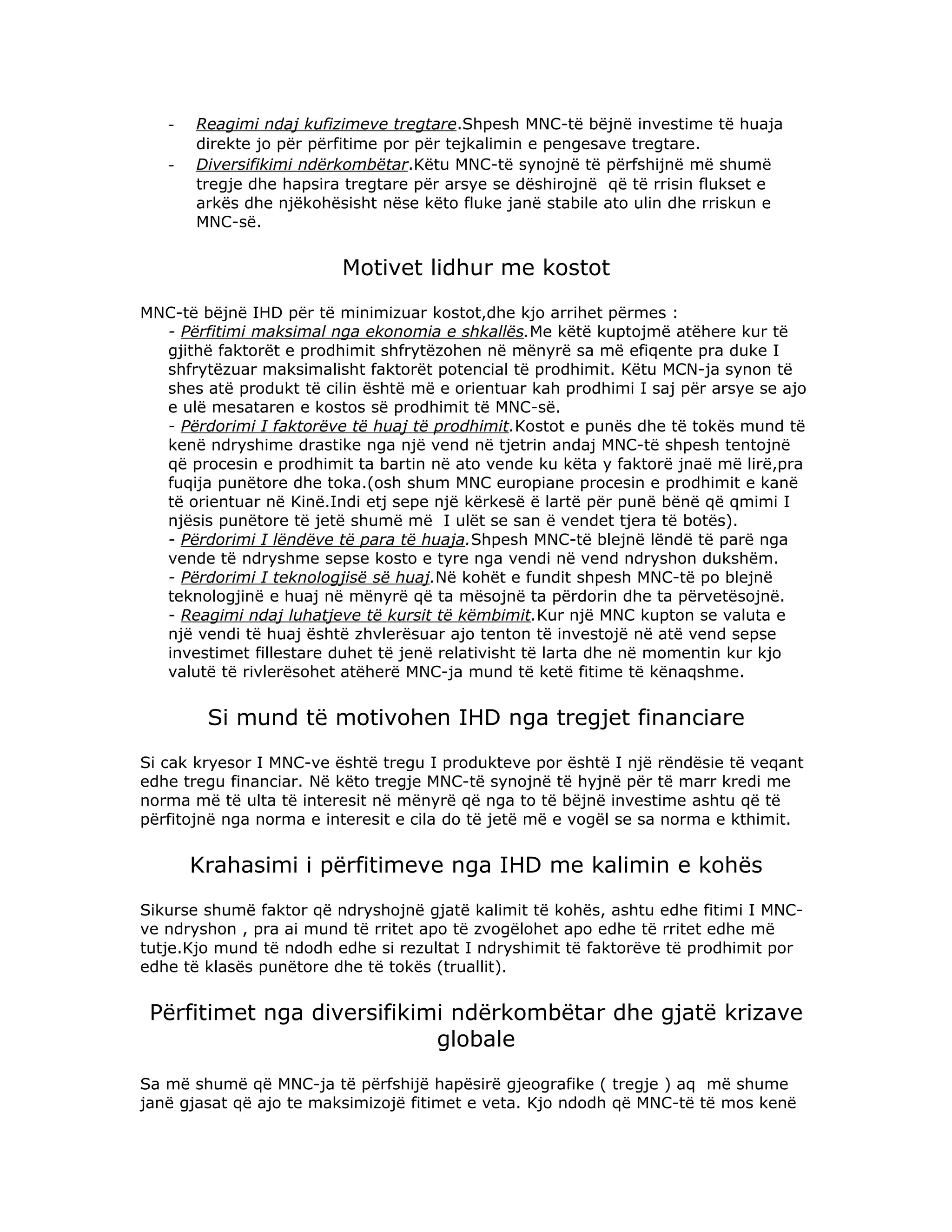 Investimet E Huaja Direkte | DOC