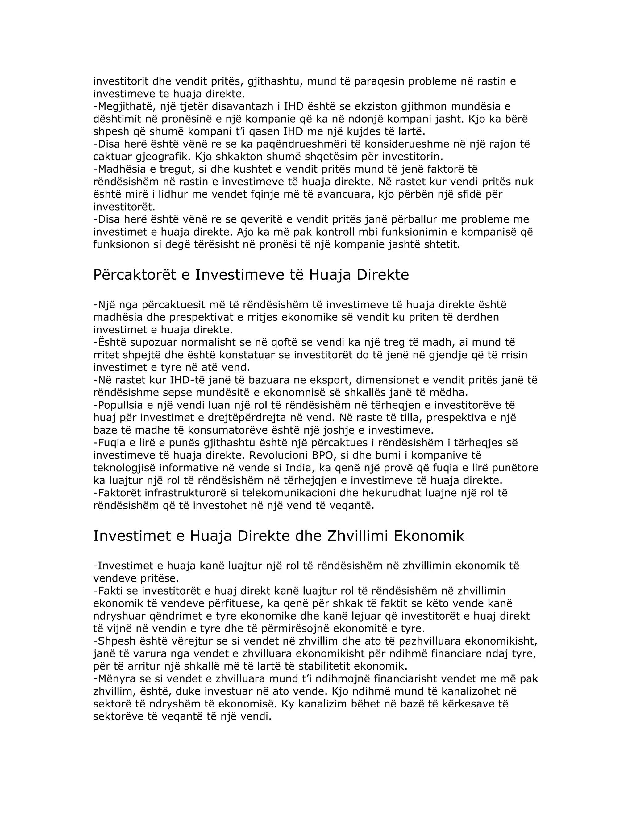 Investimet E Huaja Direkte | DOC