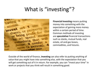 Investing | PPT