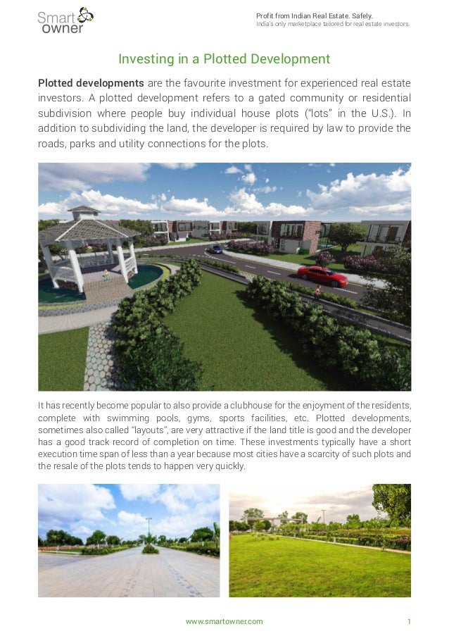 Investing in a Plotted Development