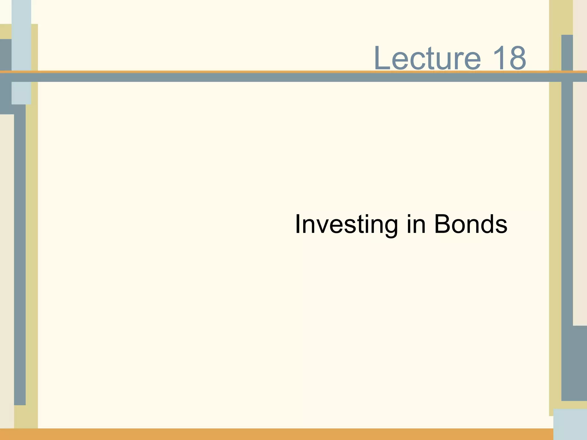 Investing in bonds | PPT