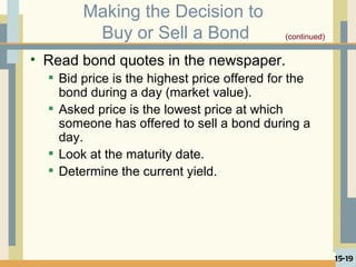Investing in bonds | PPT