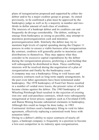 Investing in FinanciallyDistressed andBankrupt SecuritiesA.docx