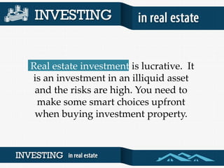 Investing in Real Estate by Ty Rhame | PPTX