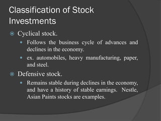 Investing in stocks | PPTX