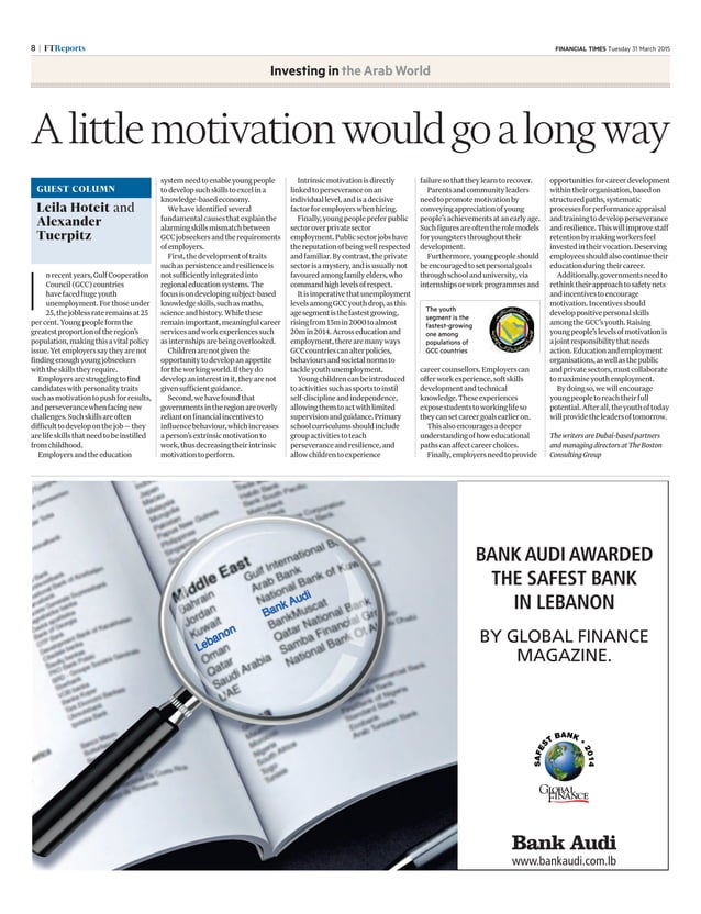 Investing in the Arab World - A Financial Times Report (2015) | PDF