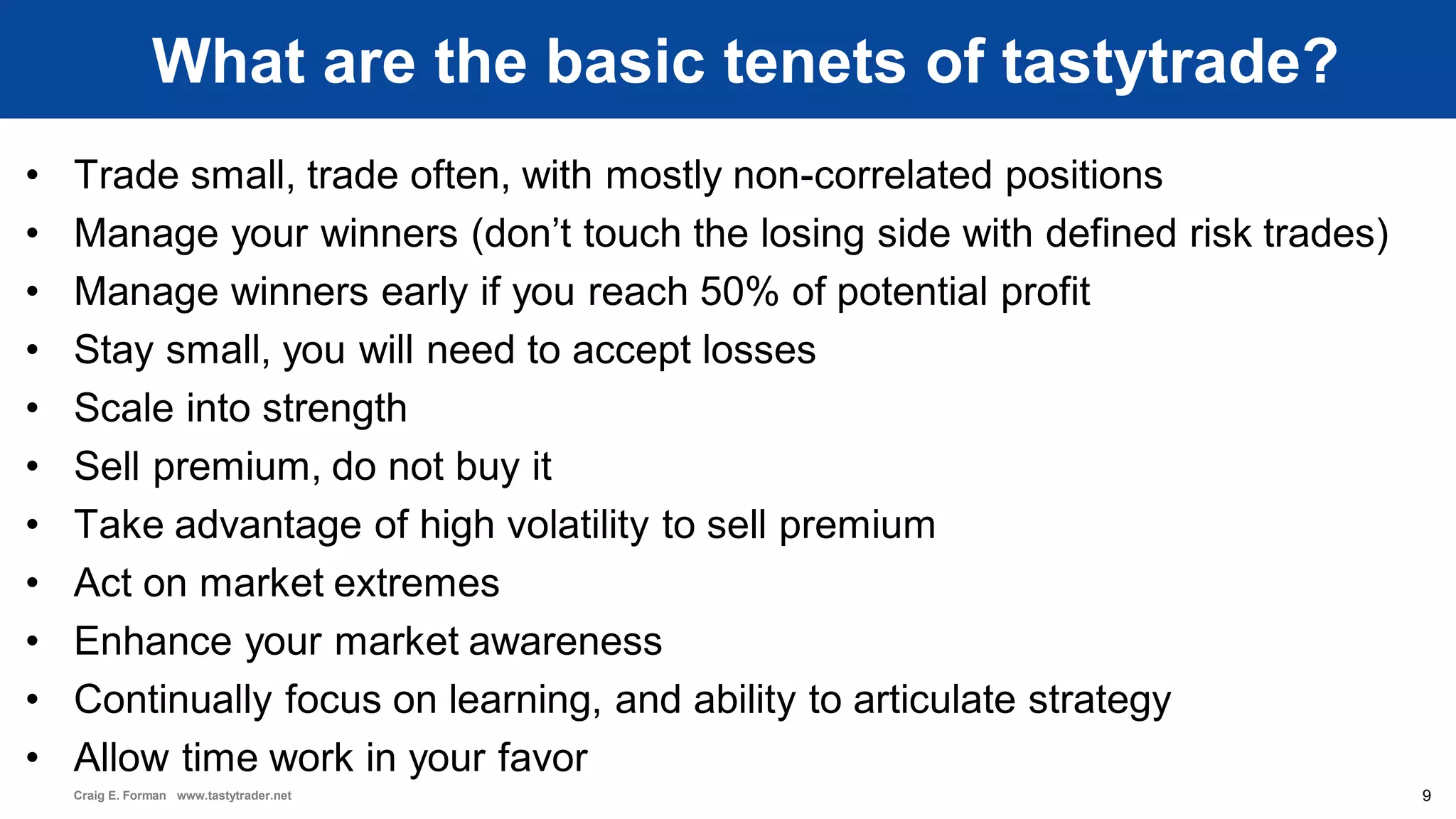Investing the tastytrade Way Overview | PDF
