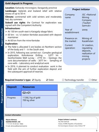 Invest in Kazakhstan - Mining & Metallurgy | PDF