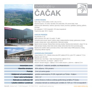 Investirajte u Čačak | PDF