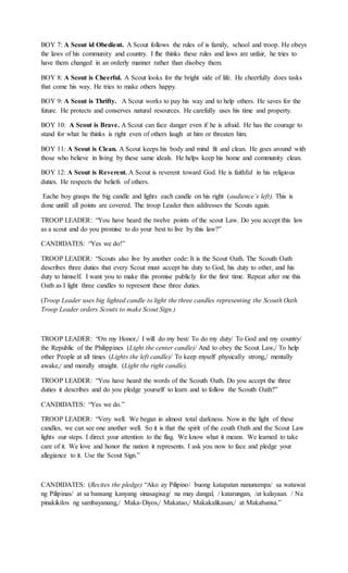 Investiture ceremony | DOCX