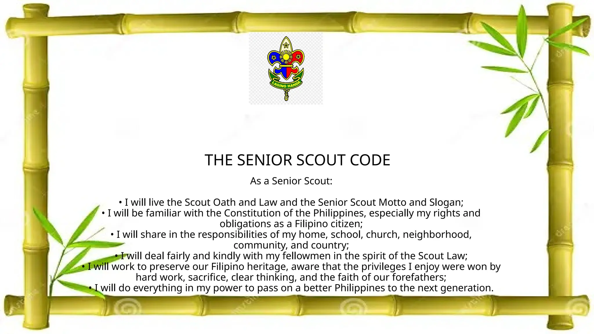 INVESTITURE CEREMONY for BSP New members | PPTX