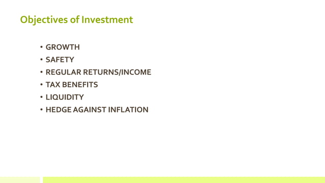 Basics of Investment | PPTX