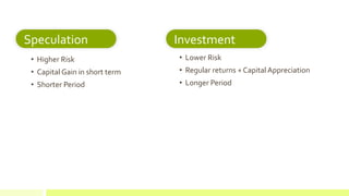 Basics of Investment | PPTX