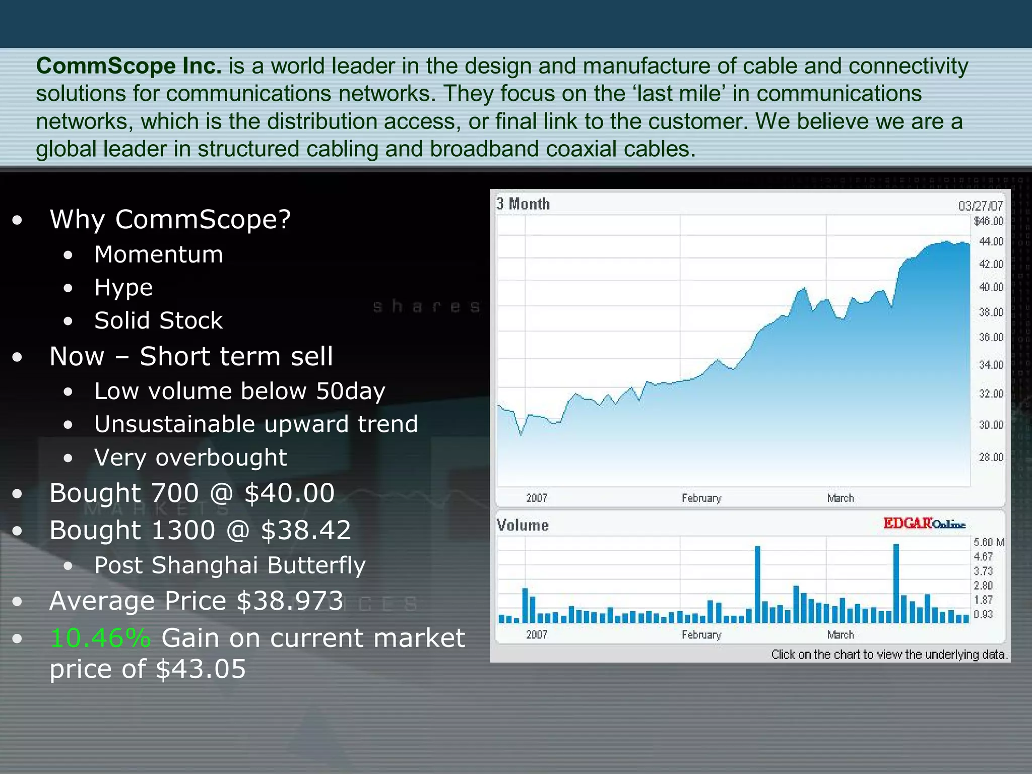 Investment Challenge Presentation | PDF