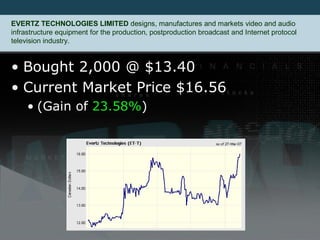 Investment Challenge Presentation | PDF
