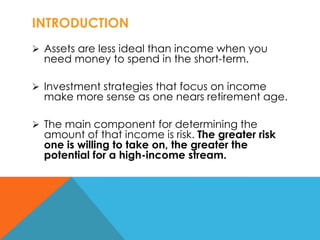 Investment strategies-to-grow-your-income | PPTX
