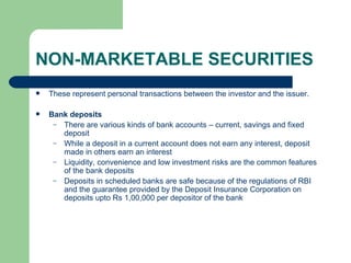 Investment Alternatives | PPT