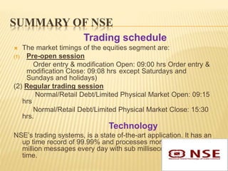 Investment analysis between DSE & NSE | PPTX