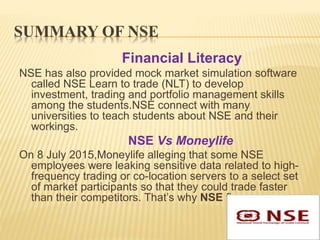 Investment analysis between DSE & NSE | PPTX