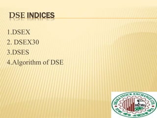 Investment analysis between DSE & NSE | PPTX