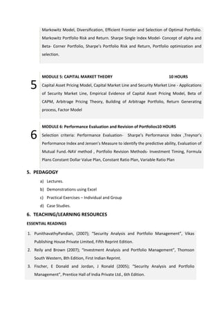 Investment analysis and management | PDF