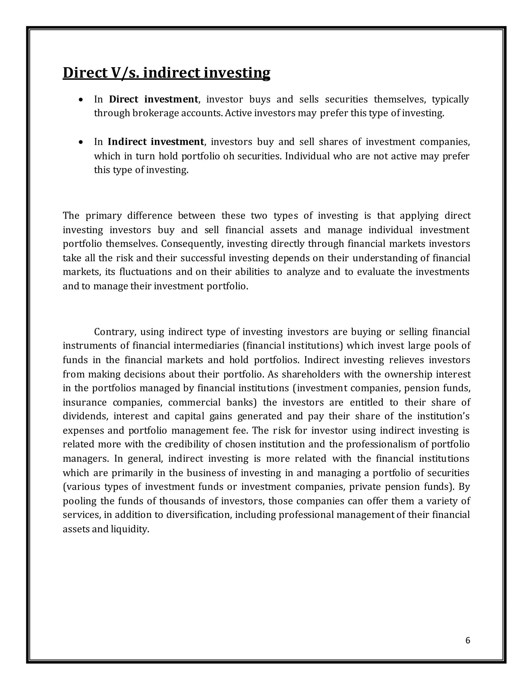 Investment analysis and portfolio management | DOCX