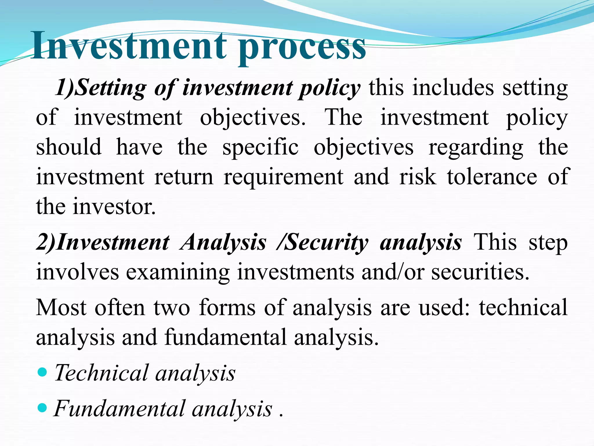 INVESTMENT ANALYSIS AND PORTFOLIO MANAGEMENT (1) 111 (1).pptx | Stocks ...