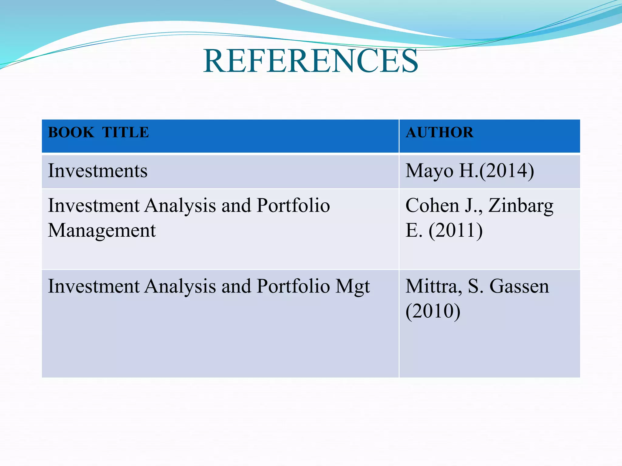 INVESTMENT ANALYSIS AND PORTFOLIO MANAGEMENT (1) 111 (1).pptx