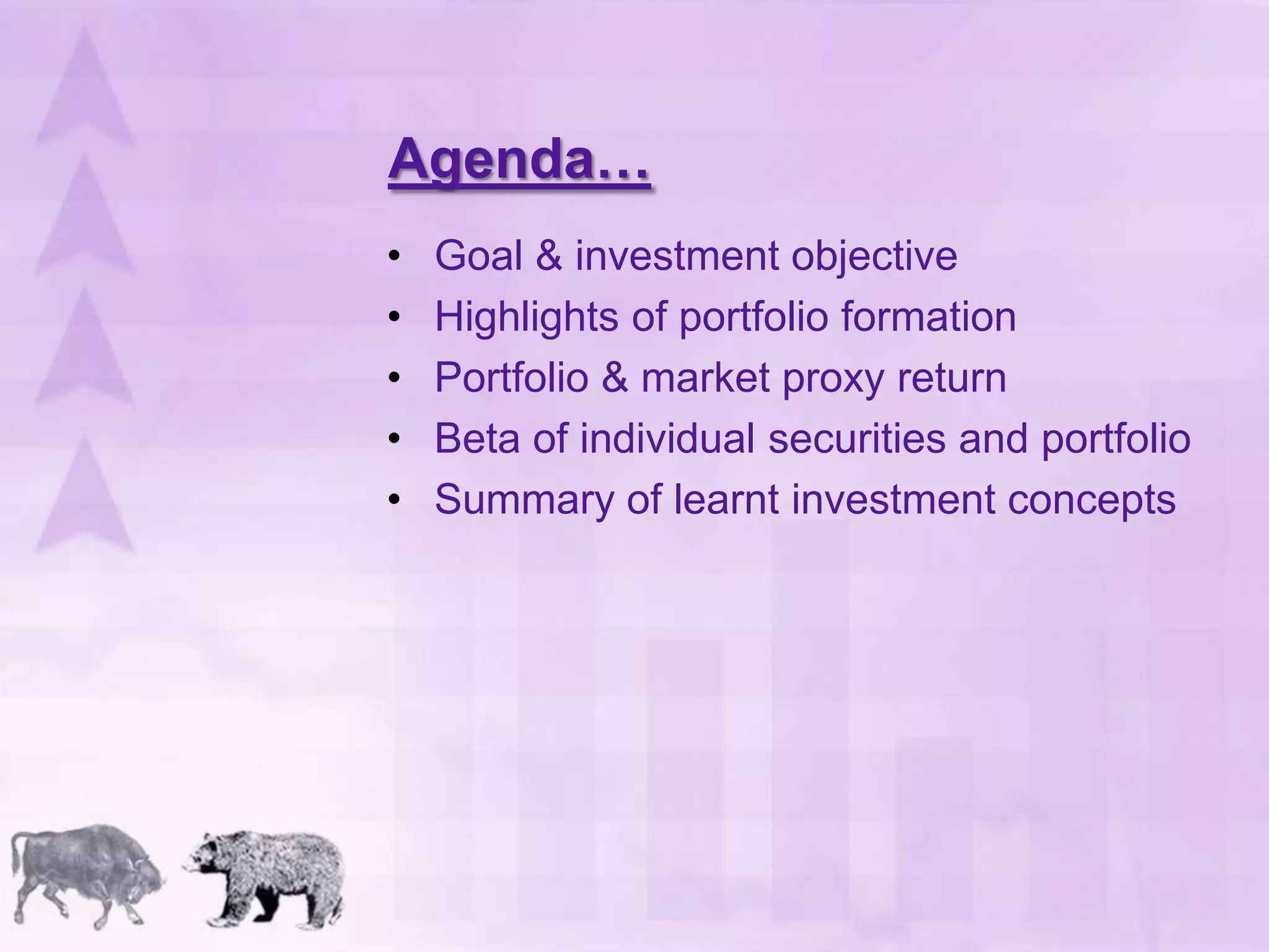 Investment Analysis Project Presentation | PPTX
