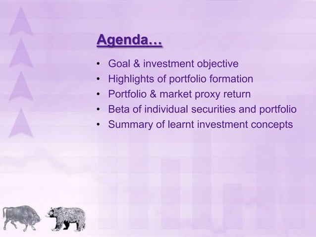 Investment Analysis Project Presentation | PPTX | Stocks and Bonds ...