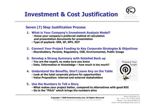 Investment And Cost Justification 7 Simple Steps | PPT