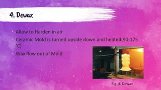 Investment casting processes, Steps and Applications by polayya ...