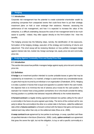 Investment and portfolio management | DOCX