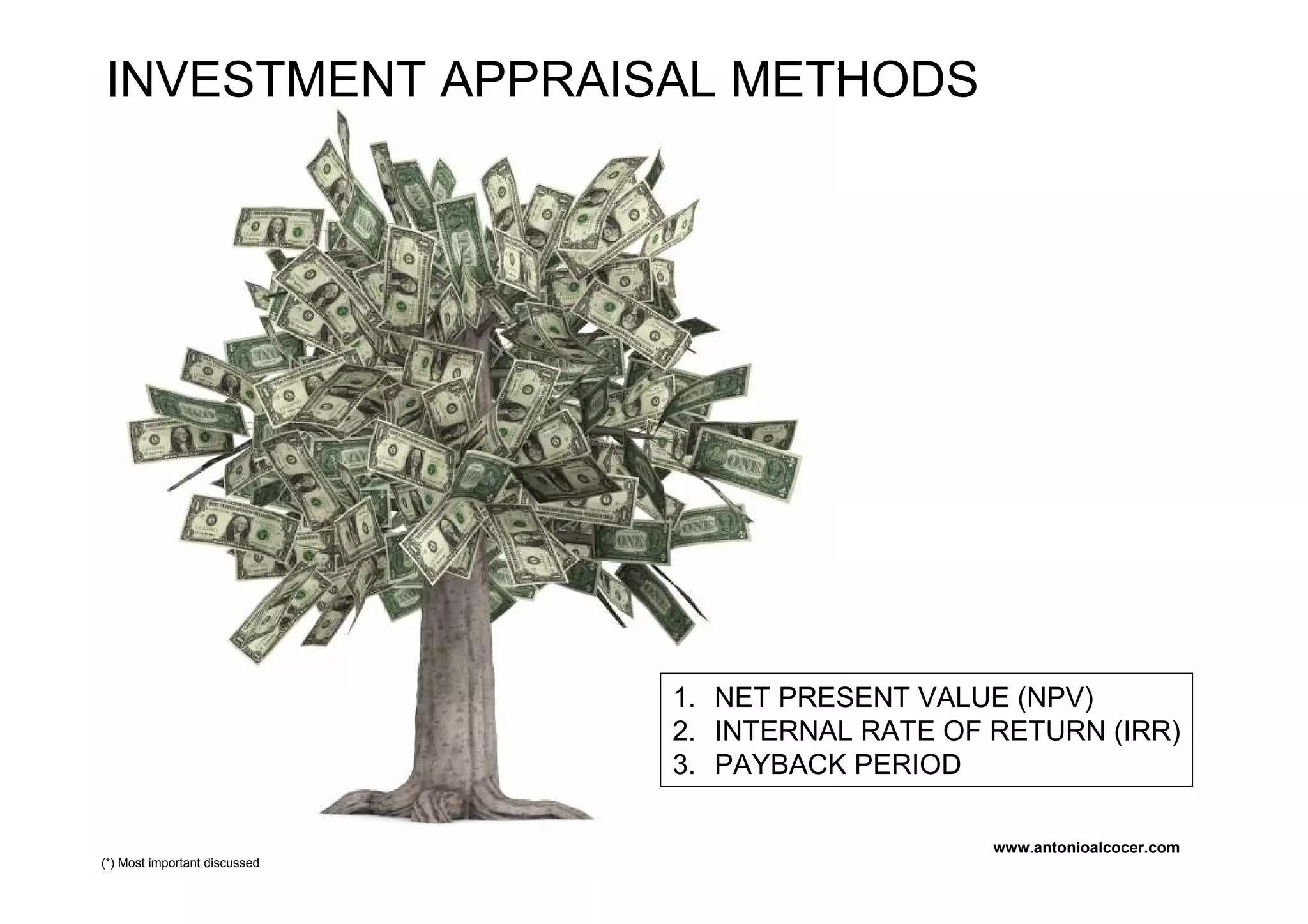 Investment appraisal methods p2 | PPT