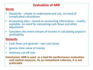 Investment appraisal techniques | PPTX