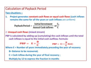 Investment appraisal techniques | PPTX