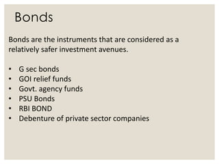 Investment Avenues in India | PDF