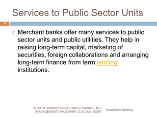 Investment banking | PPTX