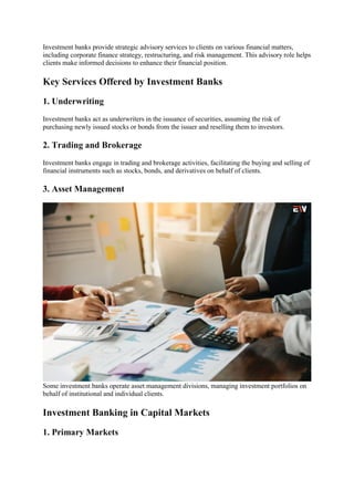 Investment Banking: Core Functions, Key Services, And Challenges ...