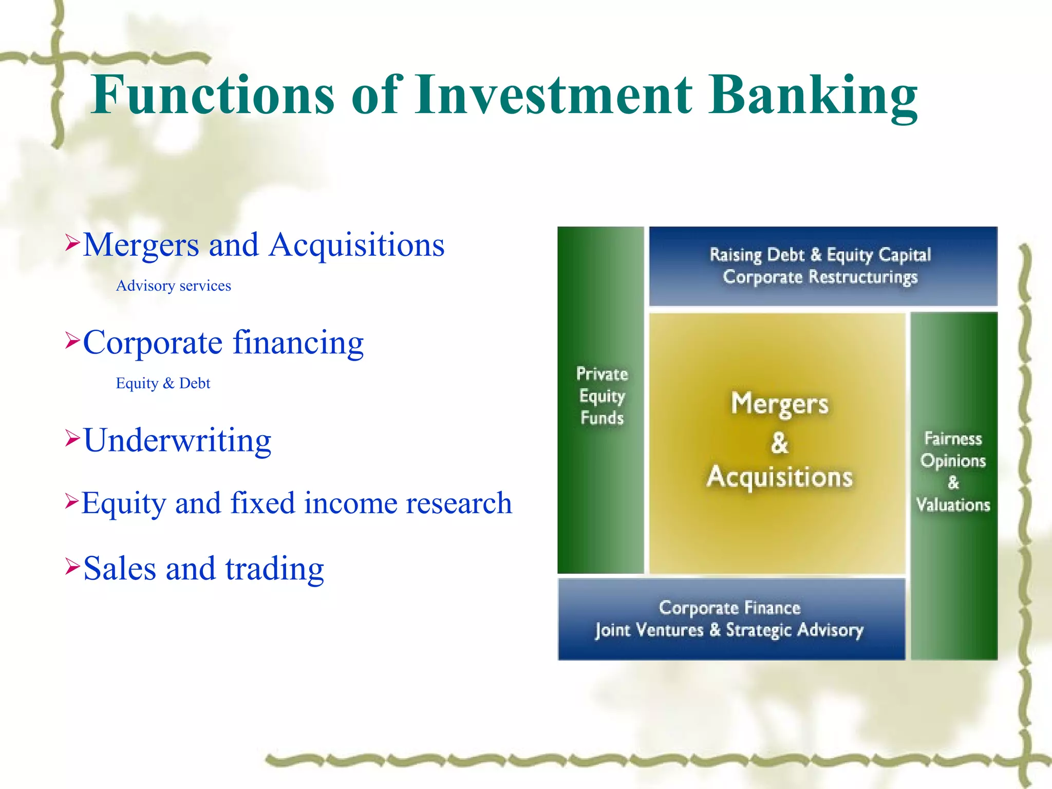 Investment Banking presentation | PPT