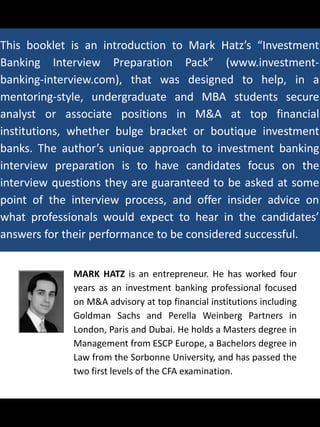 Investment Banking Interview | PDF