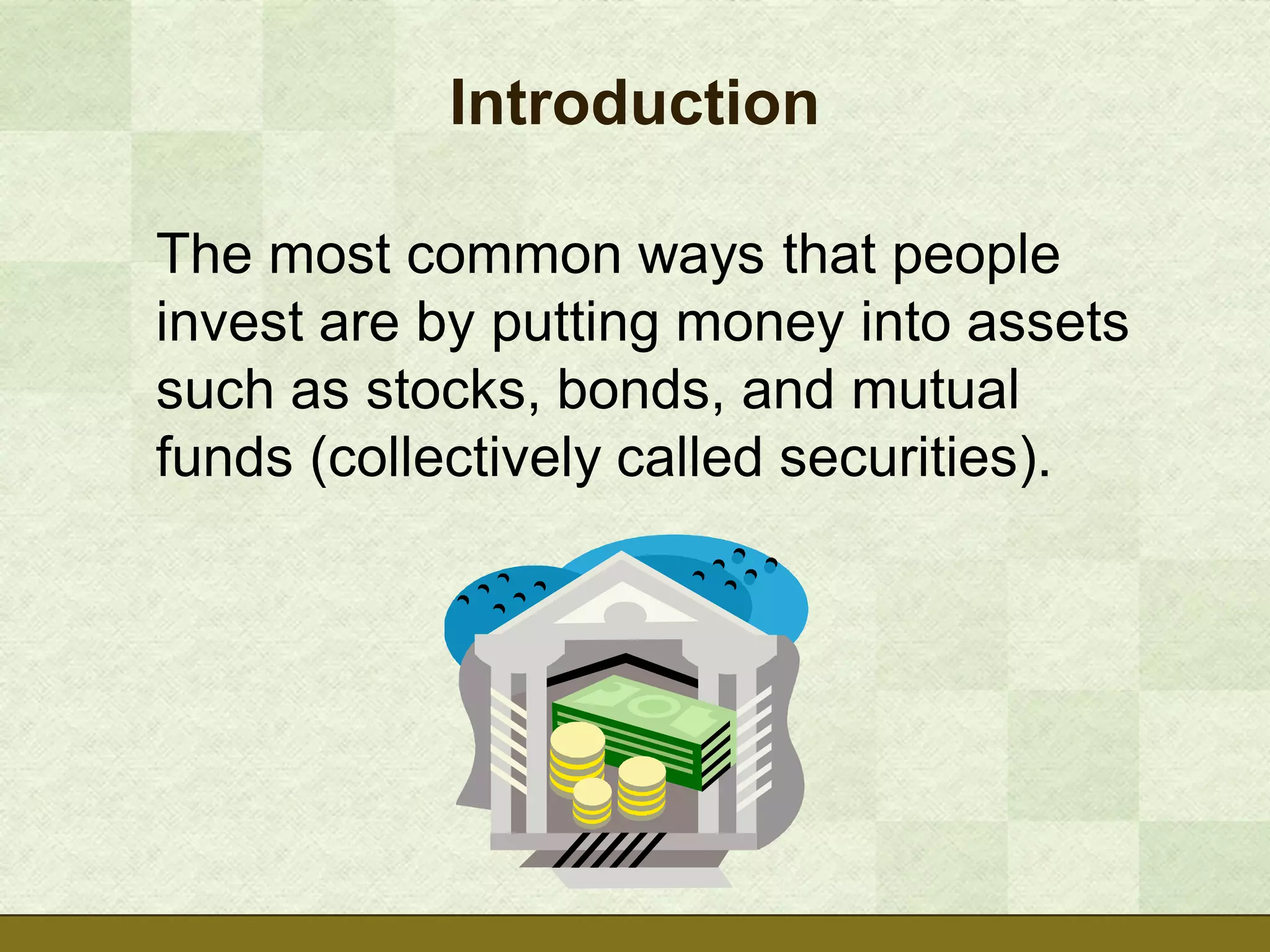 Investment Basics | PDF