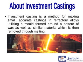 Investment castings india | PDF