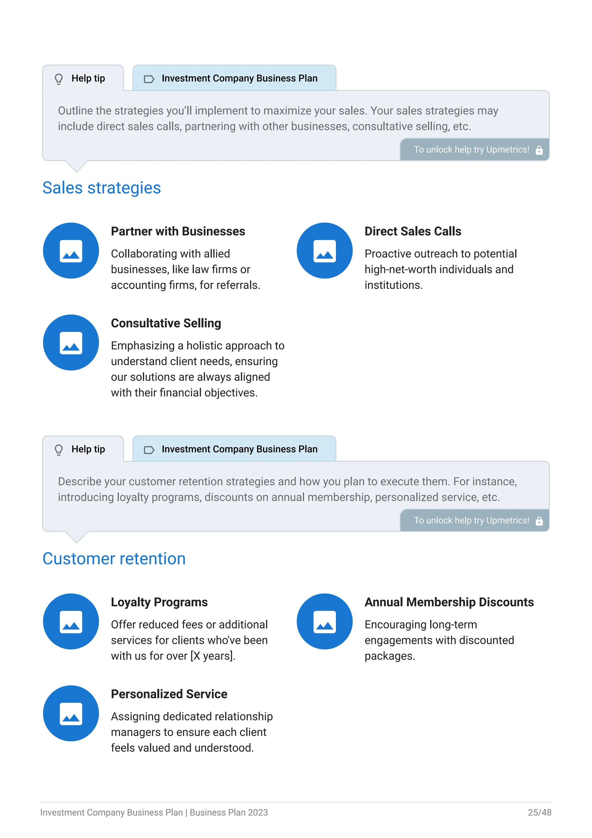 investment company business plan example | PDF