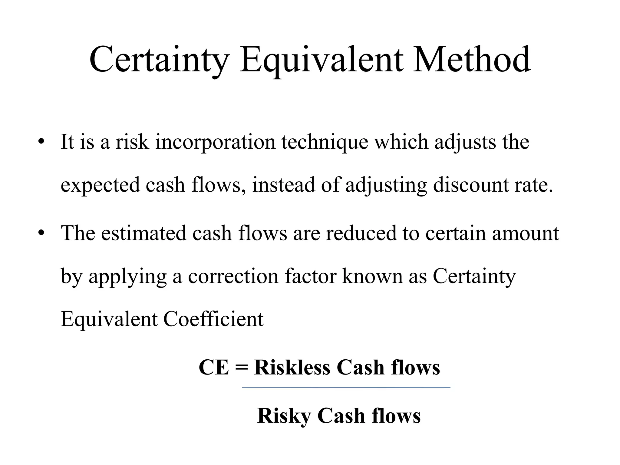 Investment decisions under risk | PPTX