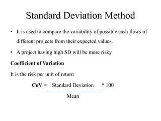 Investment decisions under risk | PPTX