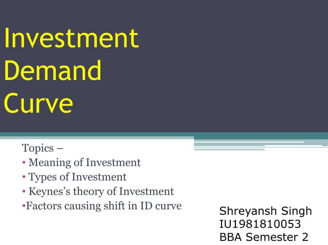 Investment Demand Curve Pptx
