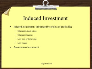 Investment function | PPT