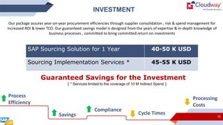 Investment gurantee (indirect spend cloudway) | PPT
