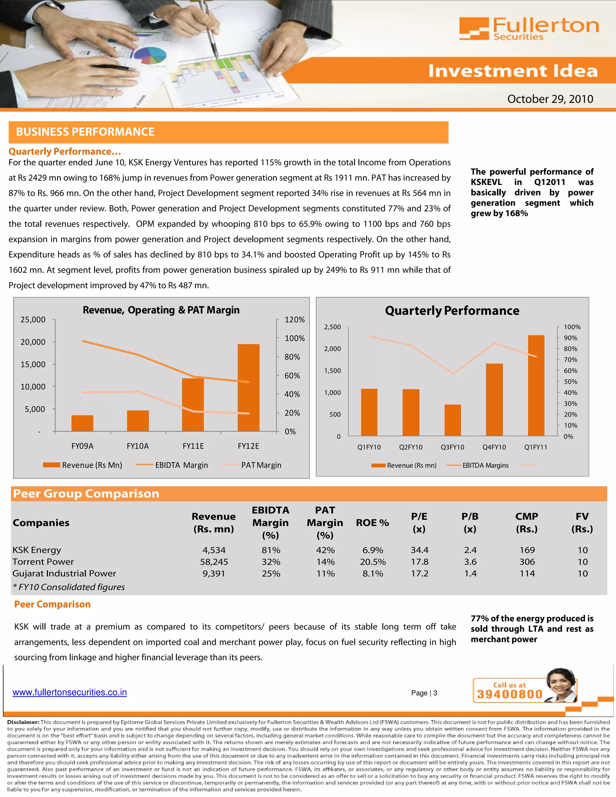 Investment Idea - KSK Energy Ventures Ltd - "HOLD" | PDF
